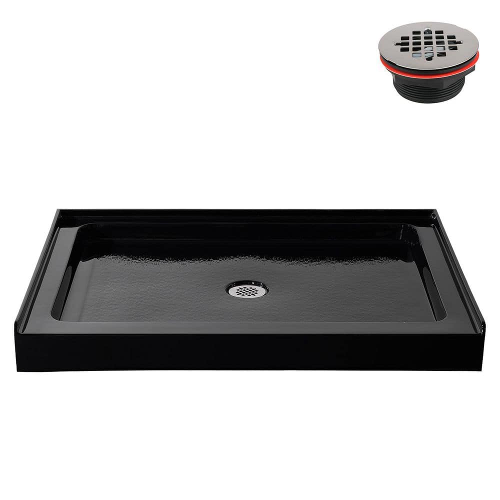 Streamline GB-2505-24-BL 48 in. x 30 in. Alcove Acrylic Shower Pan Base ...