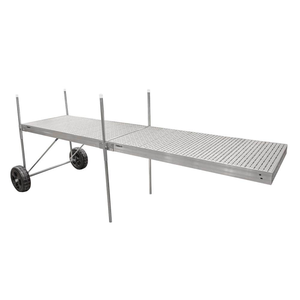 Tommy Docks 16 ft. Roll-In-Dock Straight System with Aluminum Frame and ...