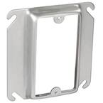 Southwire 4 in. W Steel Metallic 1-Gang Single-Device Square Cover, 5/8 ...