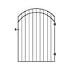 NUVO IRON 45 in. x 68 in. Garnet Gate Door with Arched External Rail ...