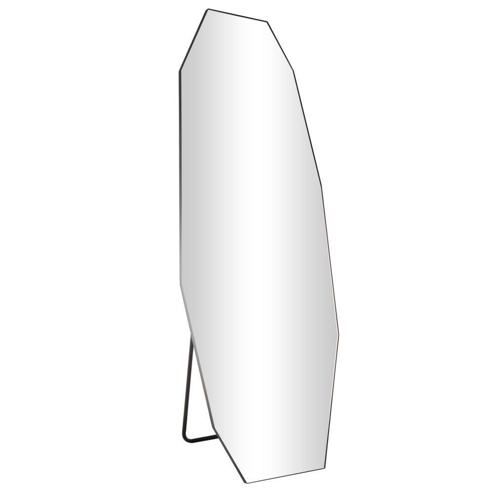 Litton Lane 25 in. w x 65 in. H Black Metal Matte Foldable Freestanding ...