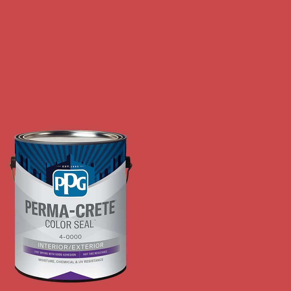 Perma-Crete Color Seal 1 gal. PPG1188-7 Burnt Red Satin Interior ...