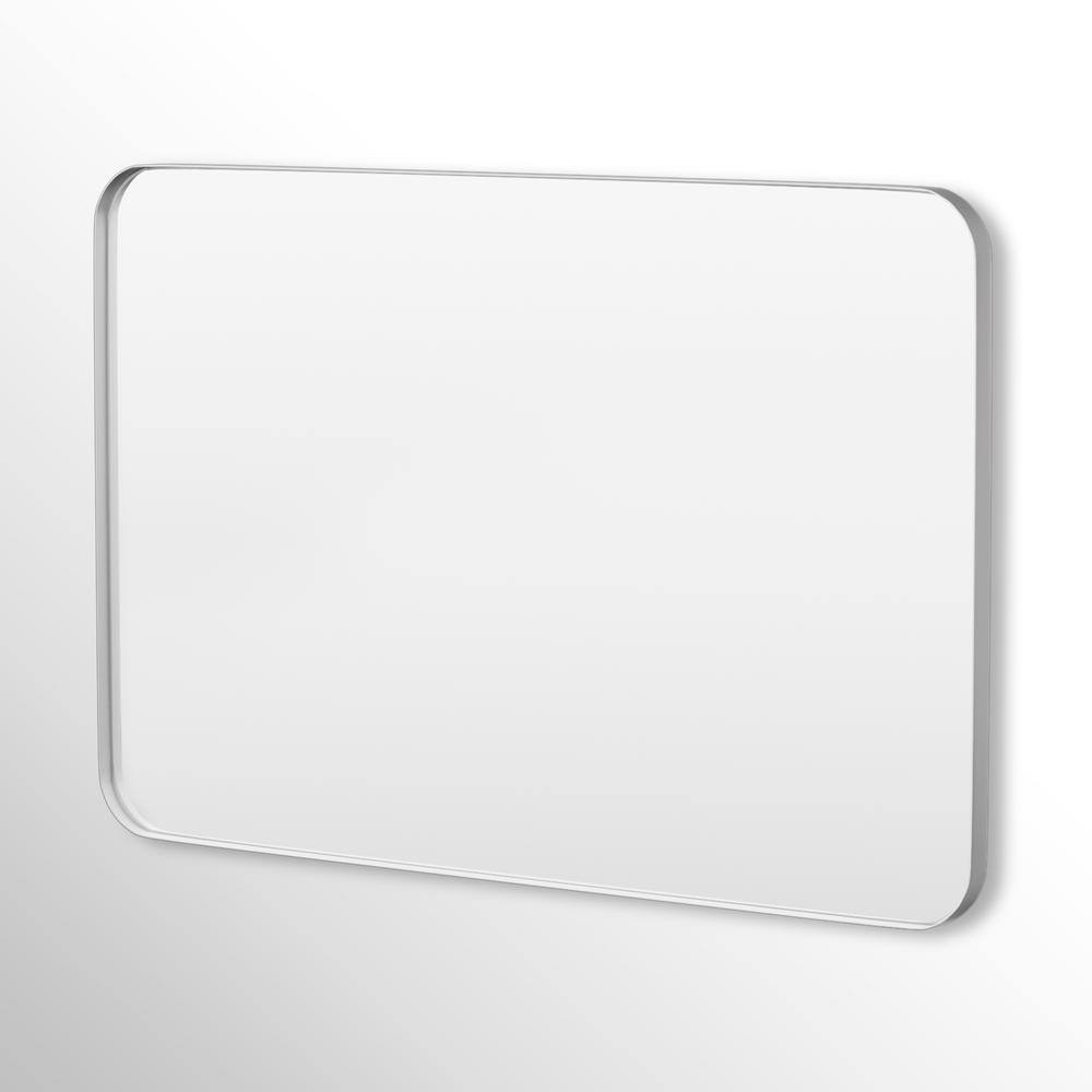 Hausvita 48 in. W x 32 in. H Rectangular Framed Tempered Glass Wall ...