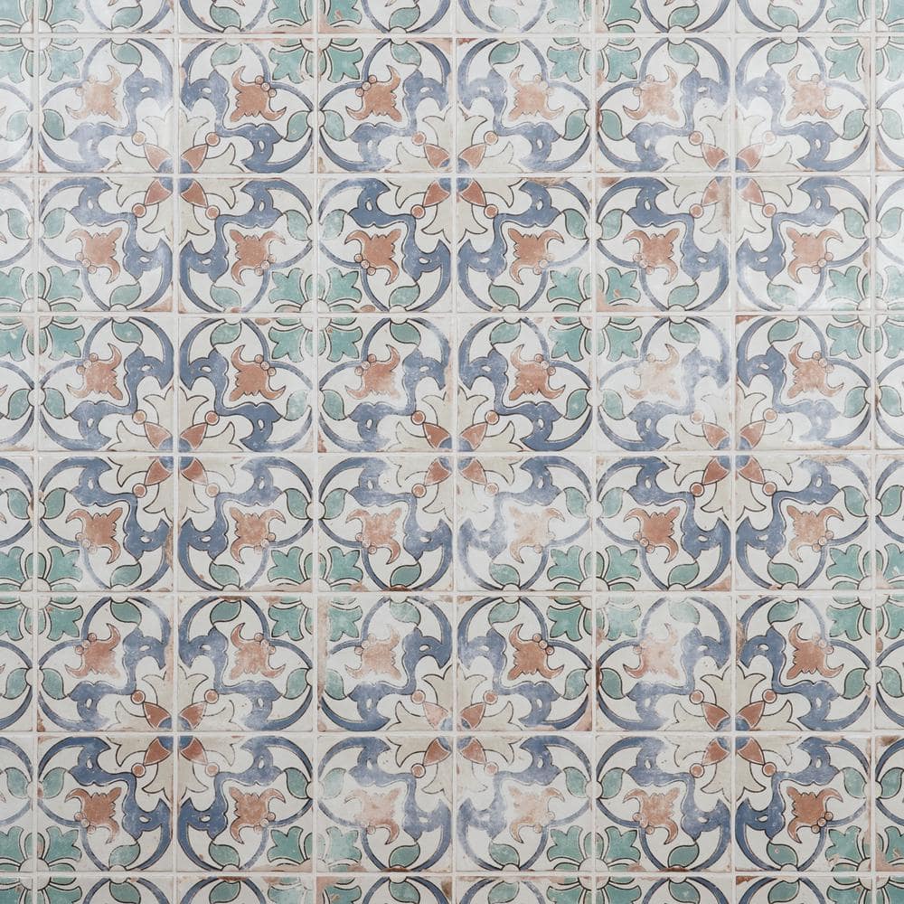 Ivy Hill Tile Paula Purroy Catalan Fiesta 5.11 in. x 5.11 in. Matte ...