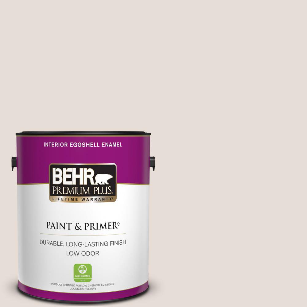 BEHR PREMIUM PLUS 1 gal. #PR-W11 Patience Eggshell Enamel Low Odor ...