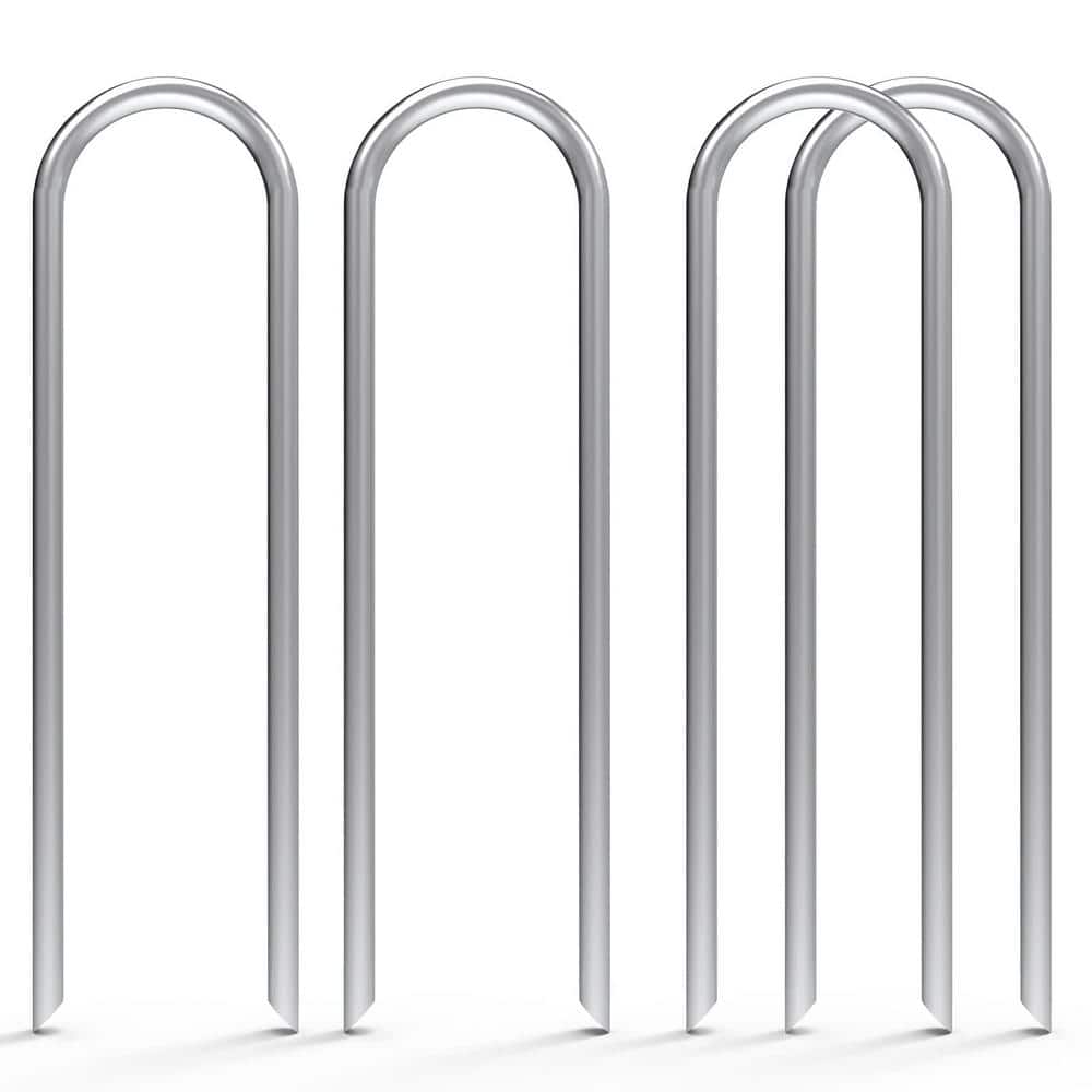 Angel Sar 6 in. Garden Stakes Heavy Duty 11-Gauge Galvanized Yard ...