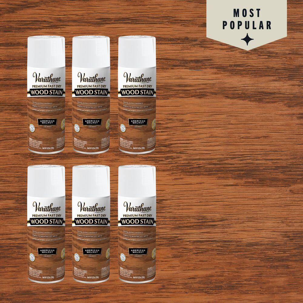 Varathane 10.25 American Walnut Interior Wood Stain Spray (Case of 6 ...