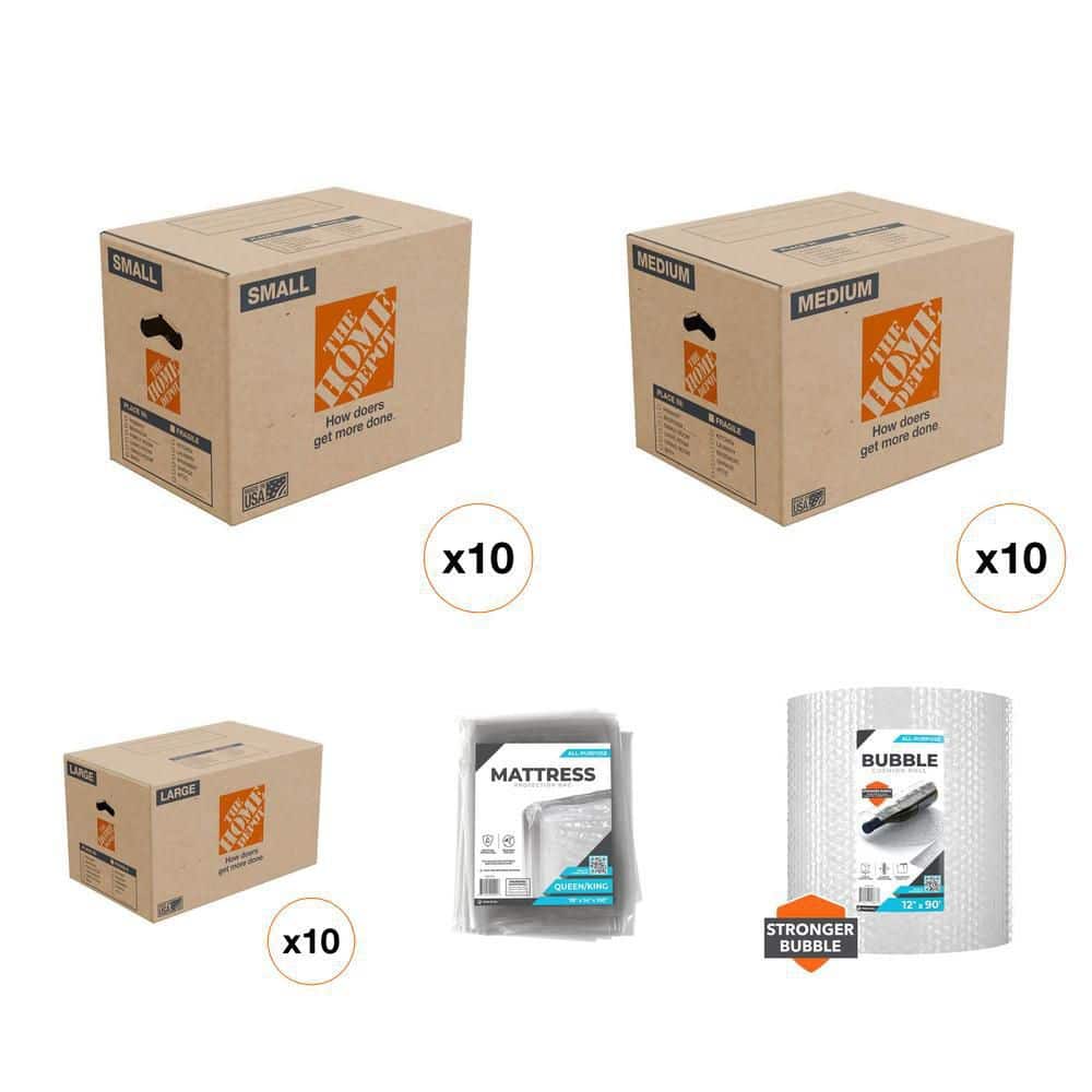 Apartment Moving Bundle - 30 Boxes - The Home Depot