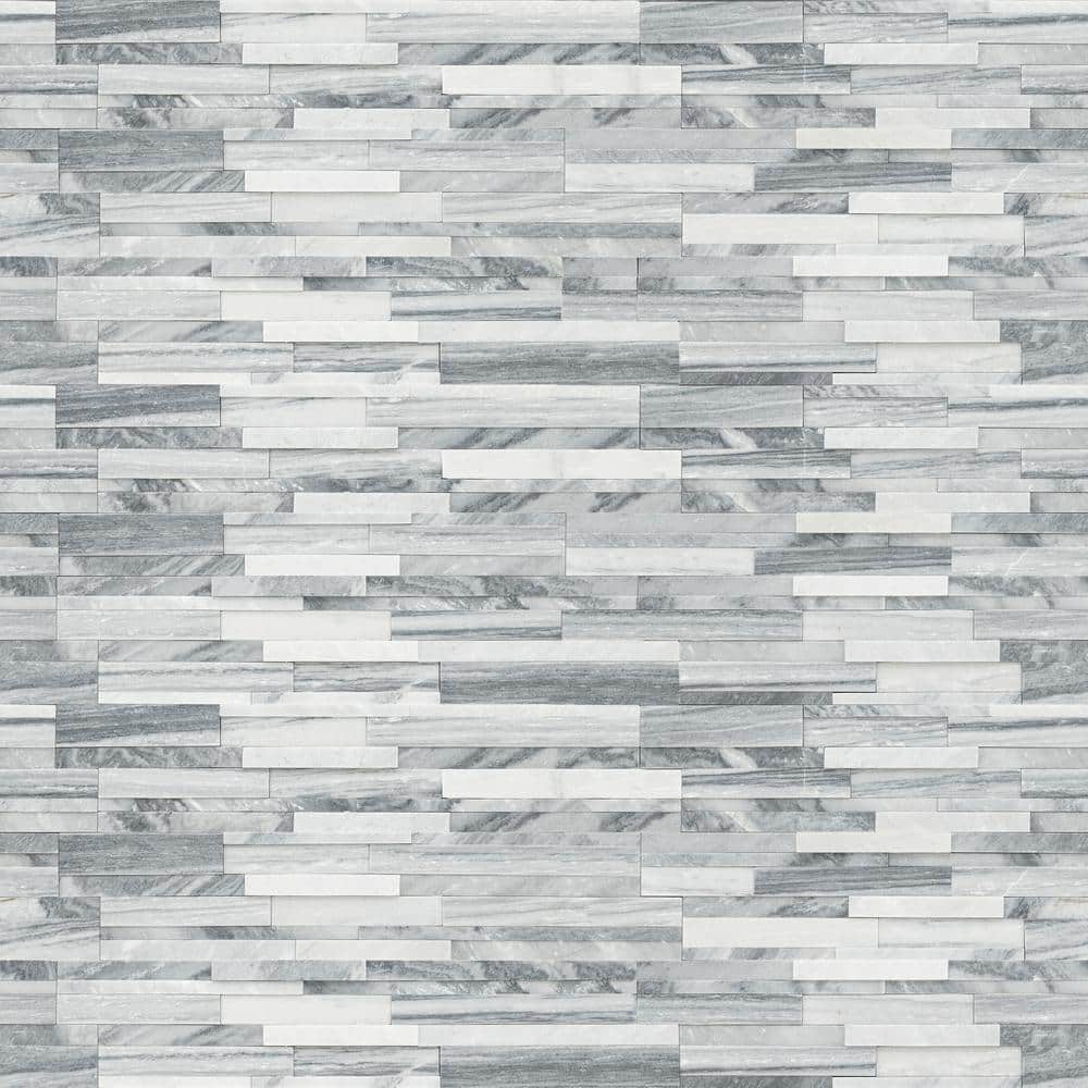 MSI Take Home Tile Sample - Alaska Gray 3D Ledger Panel 4 in. x 4 in ...