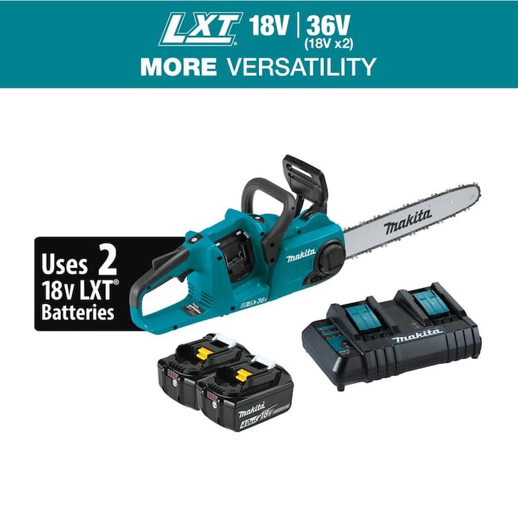 Makita LXT 36 Volt 16 Inch 4.0 Ampere Hours Battery Powered Brushless ...