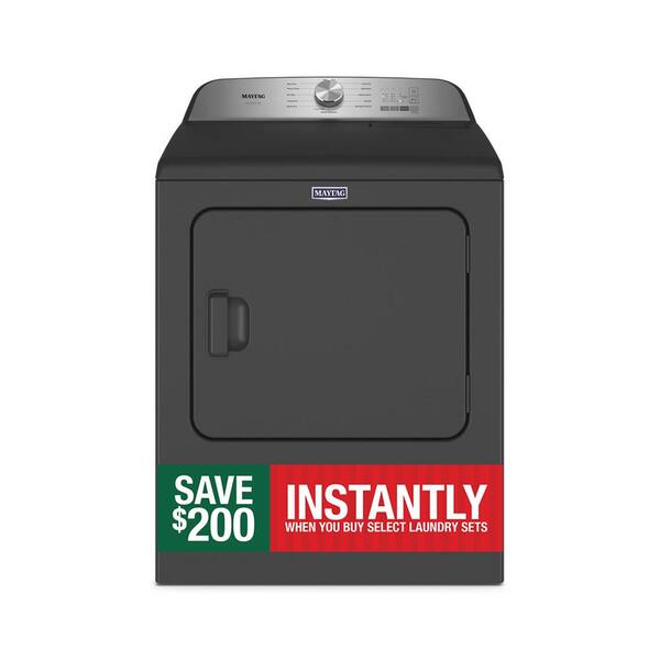 Maytag 7.0 cu. ft. Vented Pet Pro Electric Dryer in Volcano Black ...