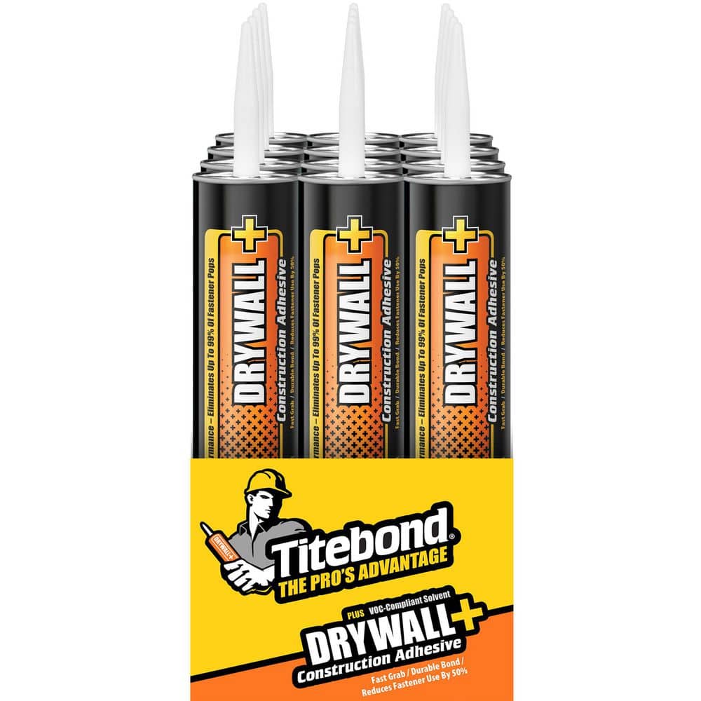 Titebond 28 Oz. Brown Drywall Plus Construction Adhesive (12-Pack) 5342 ...