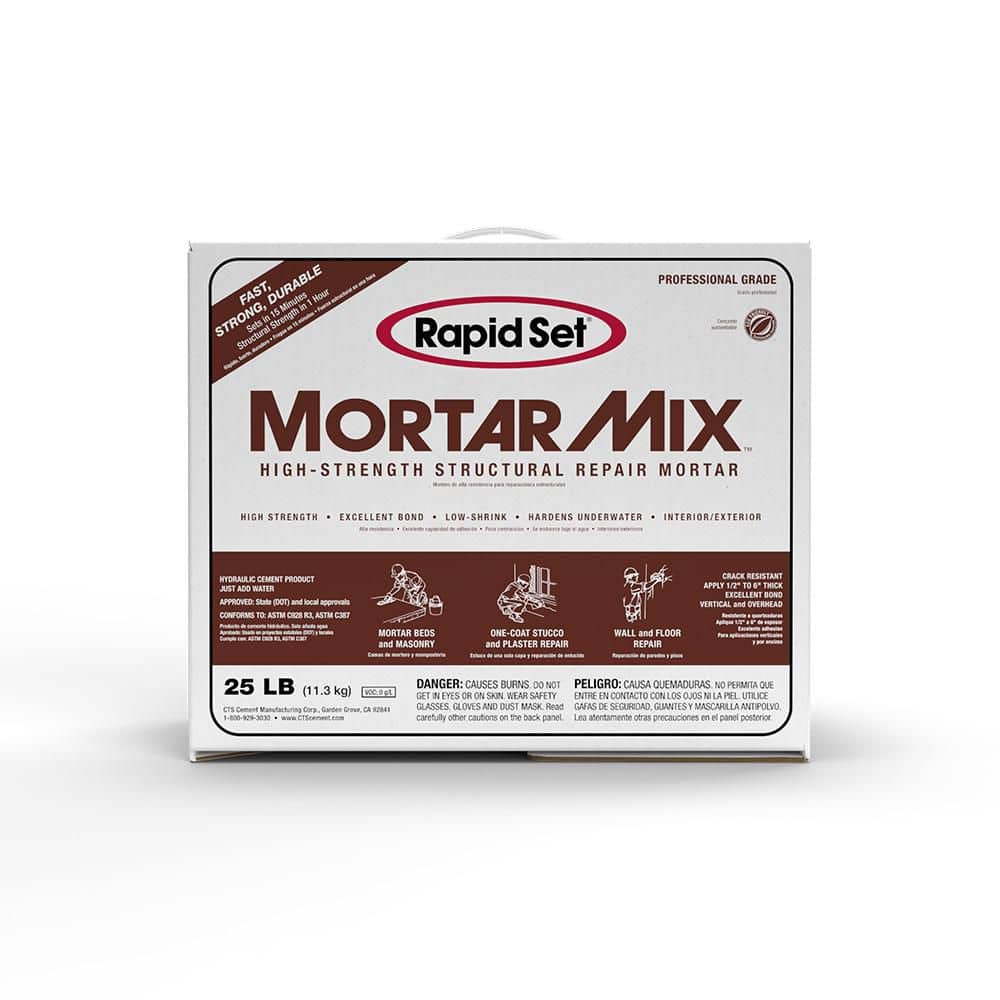 Rapid Set 25 lbs. High-Performance, Fast-Setting Mortar Mix 04020025 ...