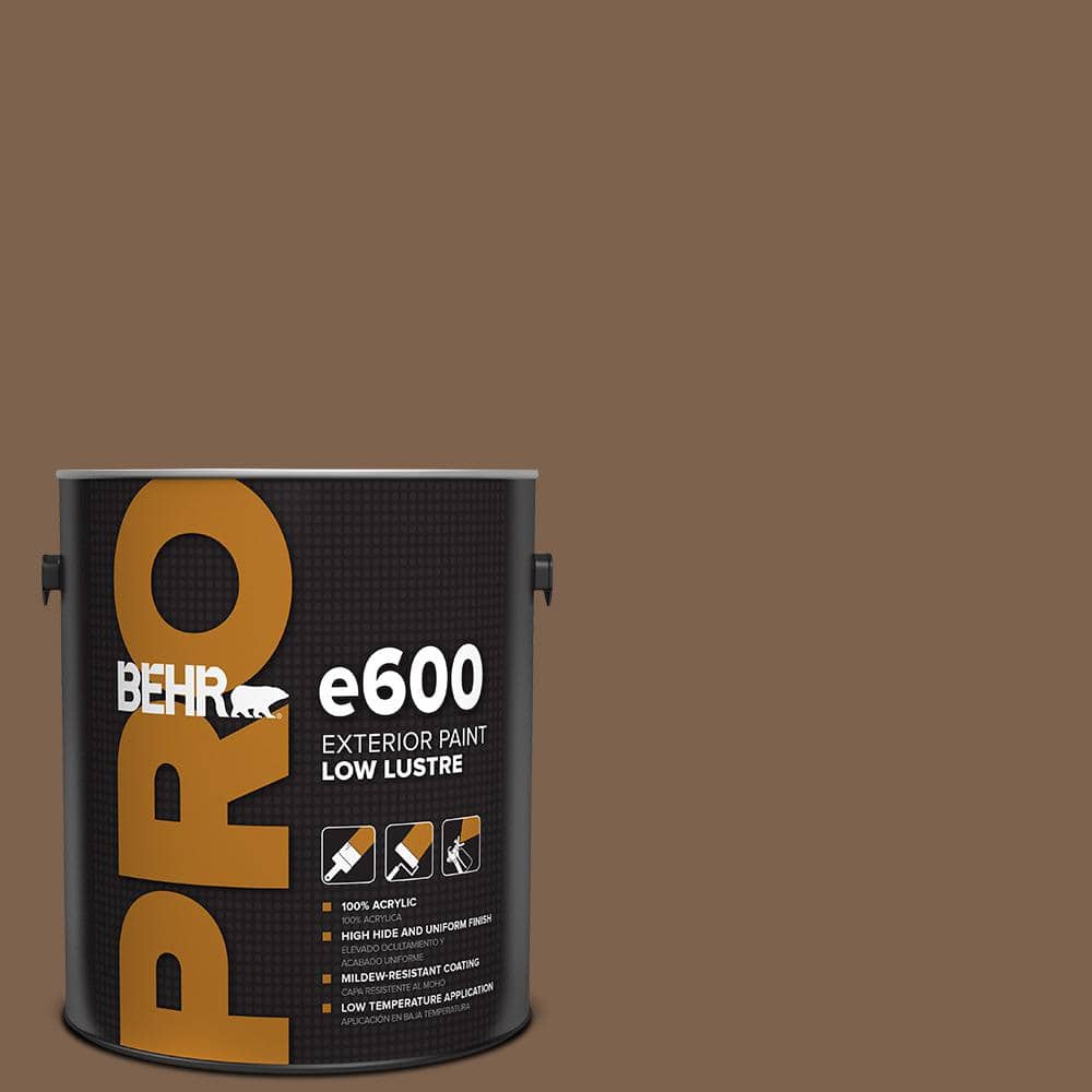 BEHR PRO 1 gal. #PMD-60 Rich Walnut Low Luster Exterior Paint PR62301 ...
