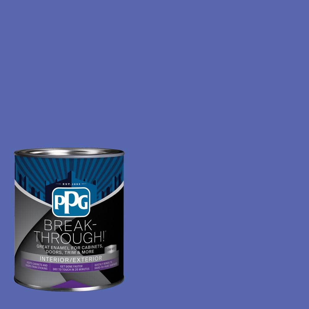 Reviews for Break-Through! 1 qt. PPG1246-7 Blue Calico Satin Door, Trim ...