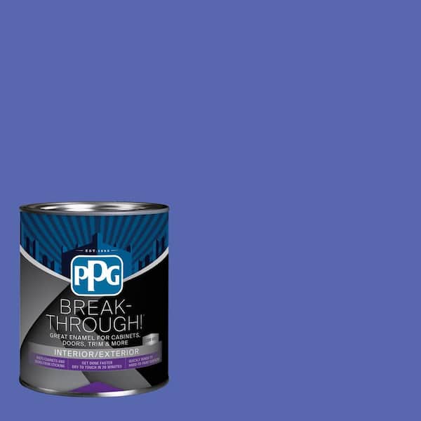 Reviews for Break-Through! 1 qt. PPG1246-7 Blue Calico Satin Door, Trim ...