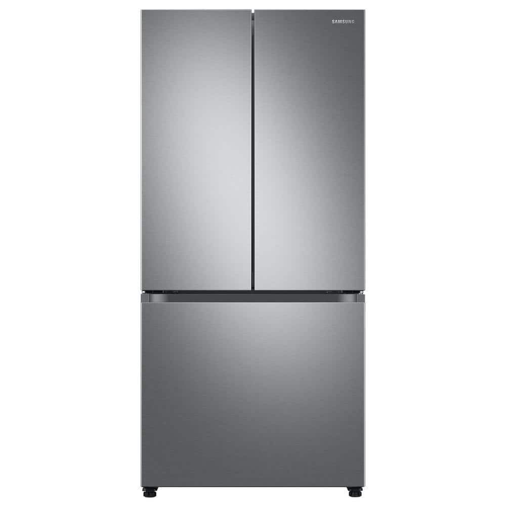 Samsung 33 In W 24 5 Cu Ft 3 Door French Door Smart Refrigerator In