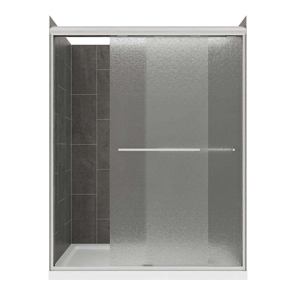 CRAFT + MAIN Cove Sliding 60 in. L x 30 in. W x 78 in. H Right Drain ...
