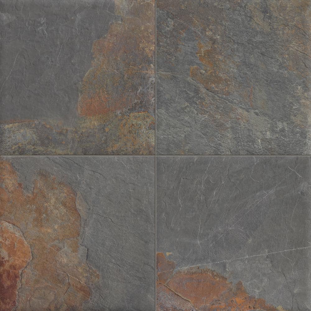 Corso Italia Sample Flagstone Gold 6 in. x 6 in. x 0.75 in. Stone Look ...