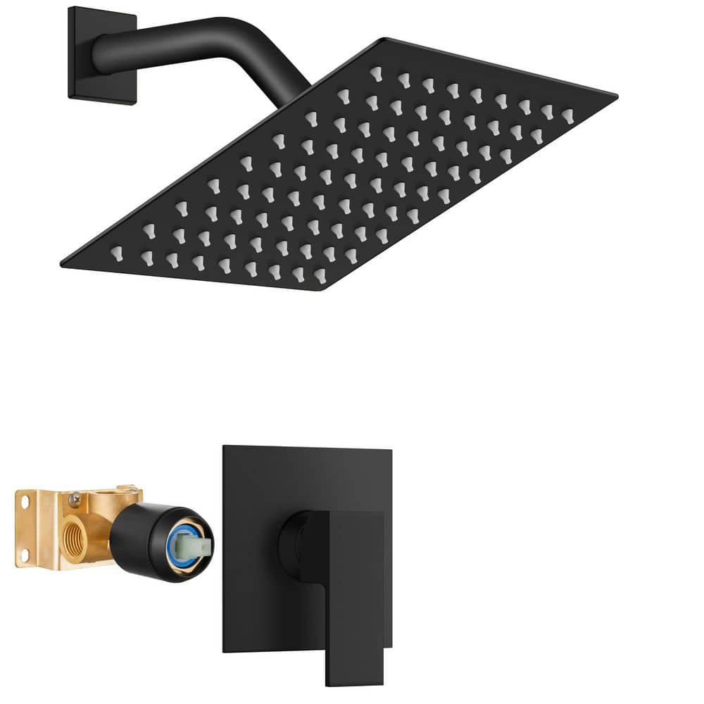 Single Handle Shower Faucet 1.8 GPM with Adjustable Head Wall Mount in ...