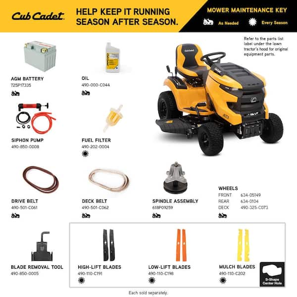 Cub Cadet XT1 Enduro LT 42 in. 547cc Engine with Intelli Power ...