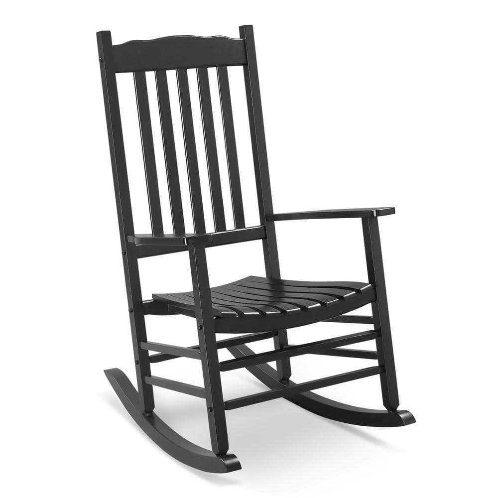 Karl home Natural Wood Patio Rocking Chair K1G56000765 - The Home Depot