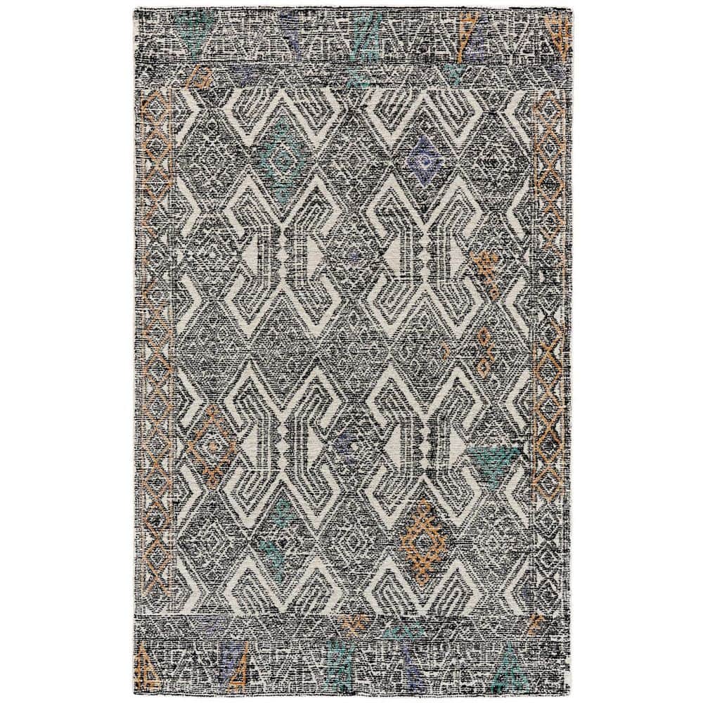 HomeRoots Black and Ivory 2 ft. x 3 ft. Chevron Area Rug 2000511721 ...