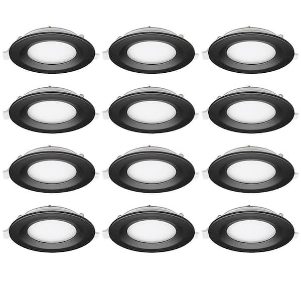 Commercial Electric 4 in. Adjustable CCT Integrated LED Canless ...