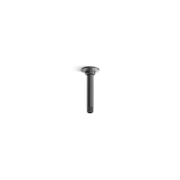 KOHLER Ceiling-Mount Straight Shower Arm in Vibrant Brushed Graphite ...