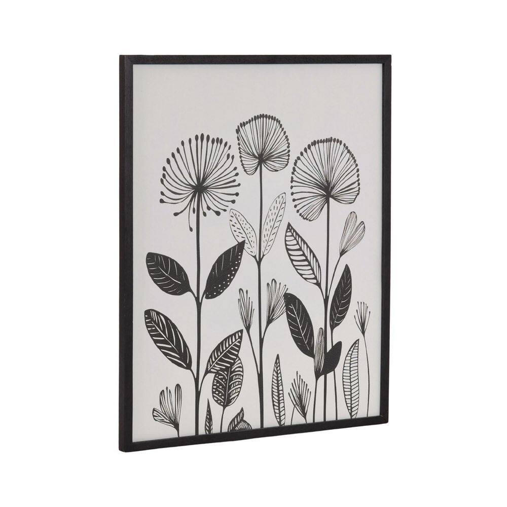 Kate and Laurel Gallery Simple Modern Linocut Botanicals by the ...
