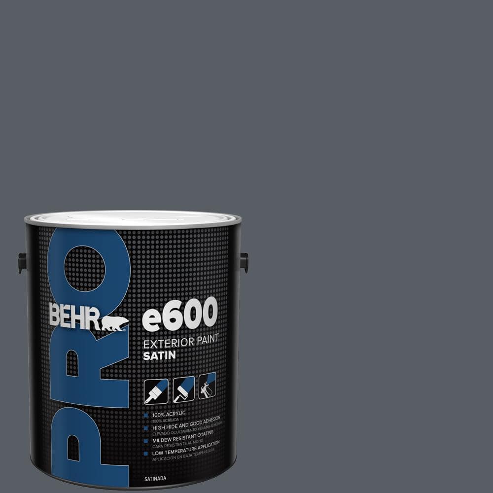 BEHR PRO 1 gal. #760F-6 Distant Thunder Satin Exterior Paint PR64301 ...
