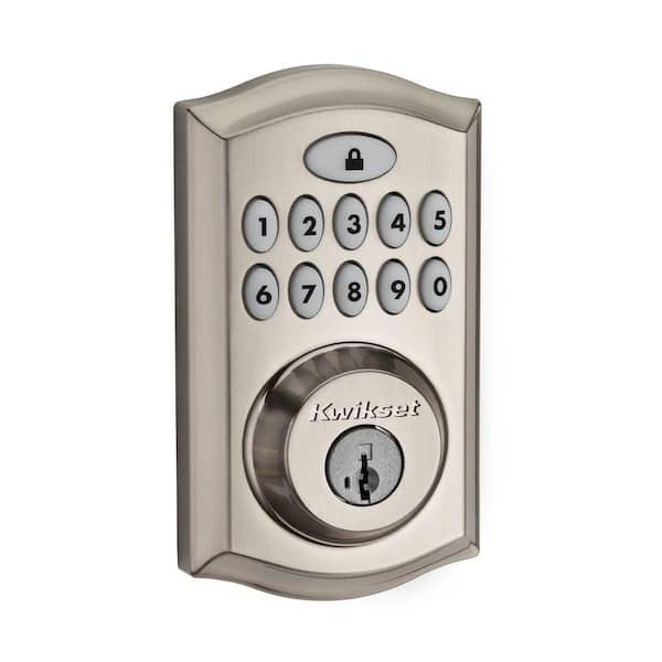 Kwikset SmartCode 913 Satin Nickel Single Cylinder Keypad Electronic ...