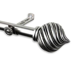 Rod Desyne 120 in. - 170 in. Telescoping Single Curtain Rod Kit in ...