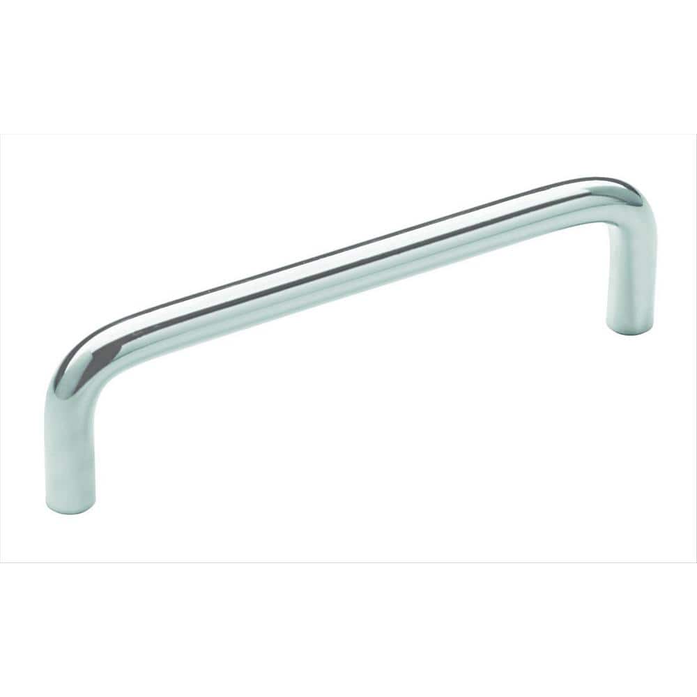 Amerock Wire Pulls 4 in. (102mm) Modern Polished Chrome Arch Cabinet ...
