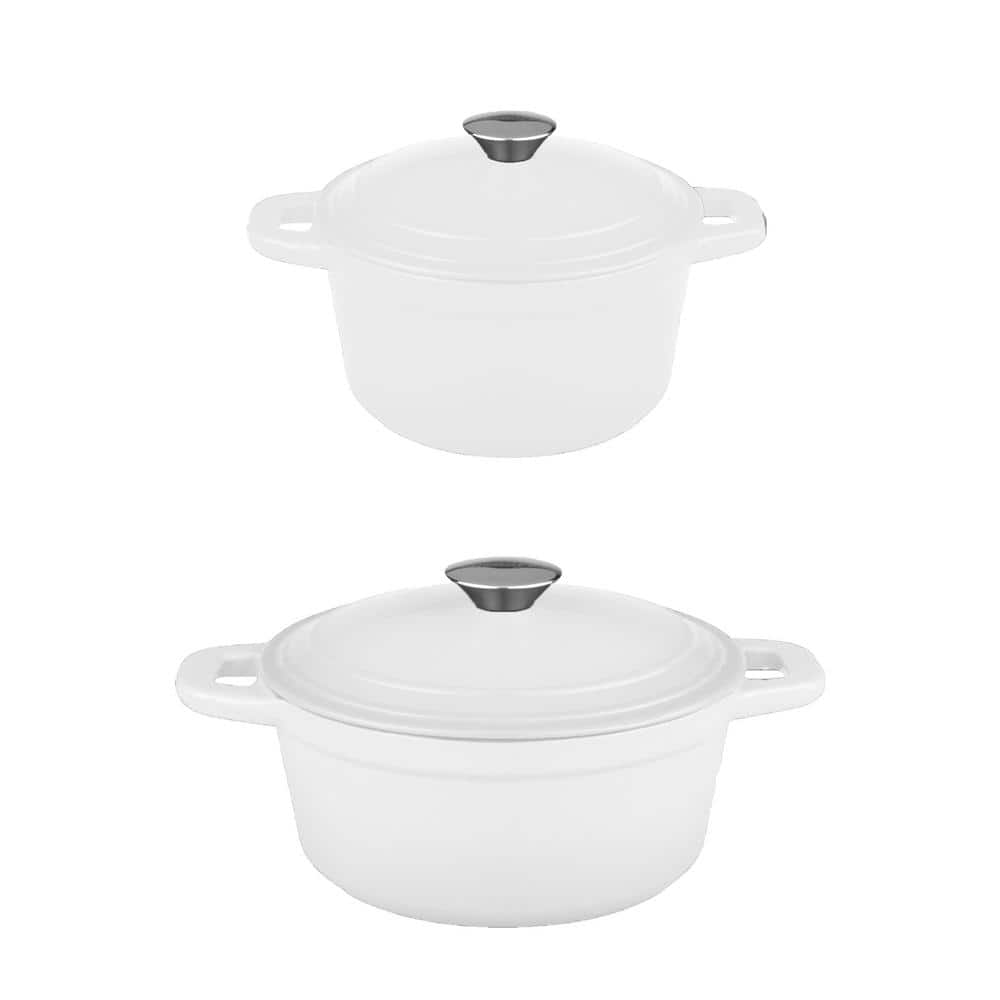 BergHOFF Neo 4-Piece Cast Iron Stock Pot Set with Lids 2220012 - The ...