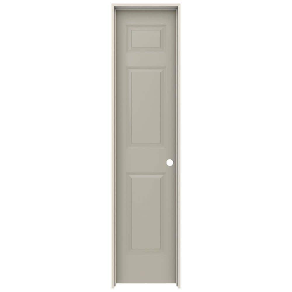 JELD-WEN 18 in. x 80 in. Colonist Desert Sand Painted Left-Hand Smooth ...