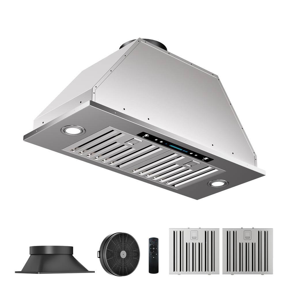 Have a question about Blomed 28 in. 900 CFM Ducted Insert Range Hood in ...