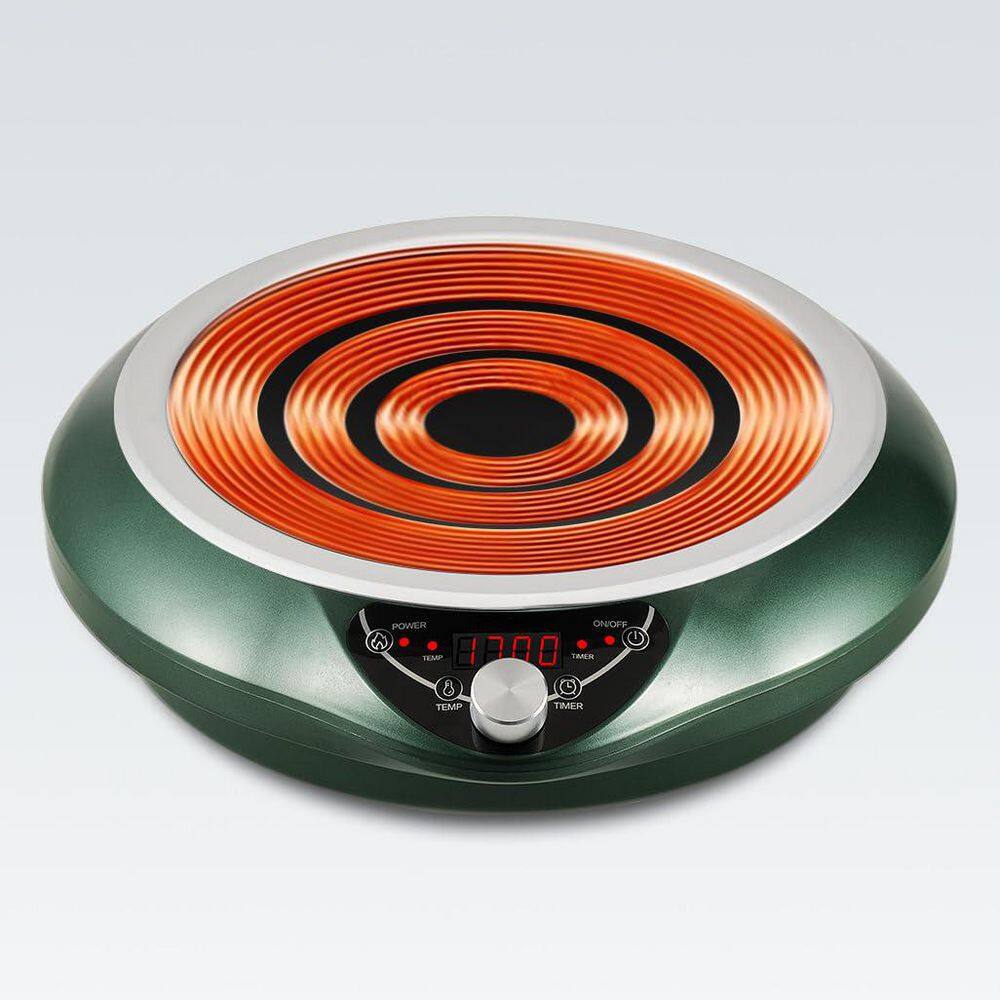 Induction Wok Cooktop 1700W Green Electric with 16-Level Temp Control ...