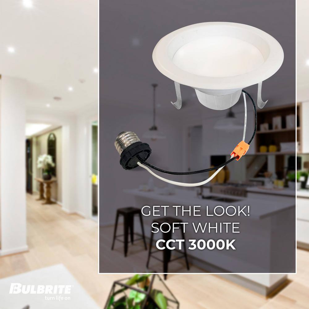 Bulbrite 4 in. 3000K New Construction or Remodel Integrated LED ...
