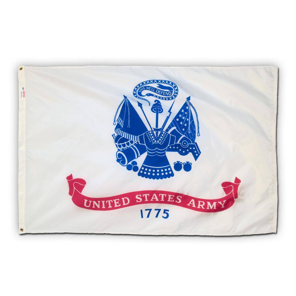 Perma-Nyl 3 ft. x 5 ft. Nylon Army Military Flag BTUSAM3 - The Home Depot