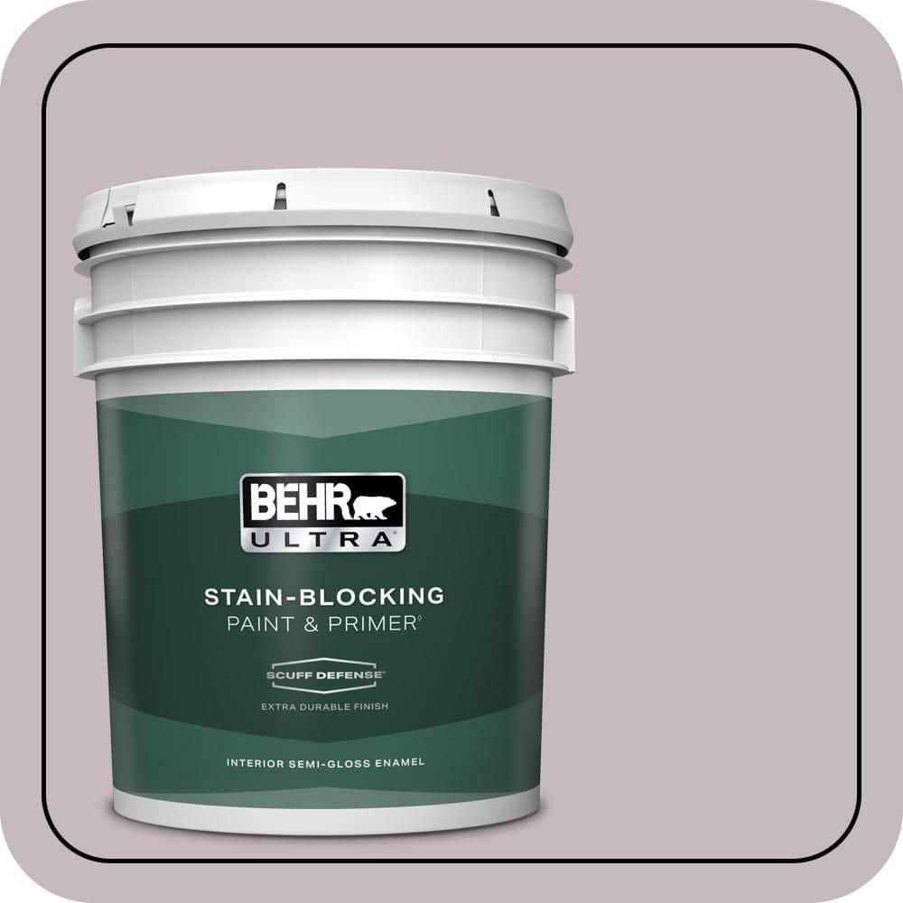 BEHR ULTRA 5 gal. #N110-2 Mulberry Stain Extra Durable Semi-Gloss ...