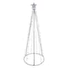 Northlight 6 ft. Multi-Color LED Lighted Outdoor Christmas Cone Tree ...