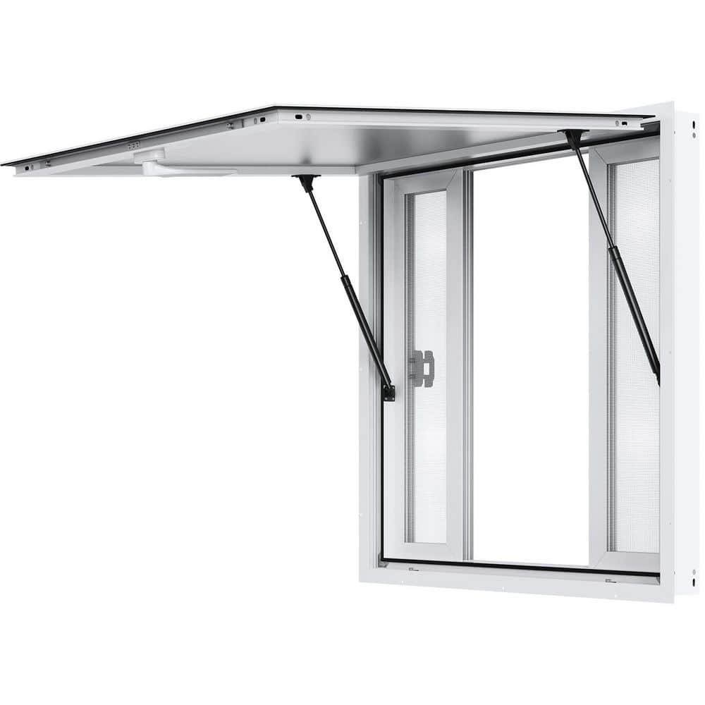 SKYSHALO Concession Window 36in. x 36in., Aluminum Alloy Food Truck ...