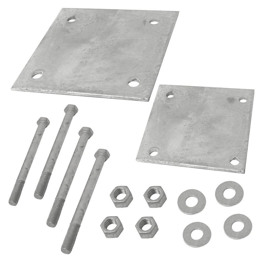 6 in. x 6 in. Steel Install Kit For Structural Post Anchor for Wood ...