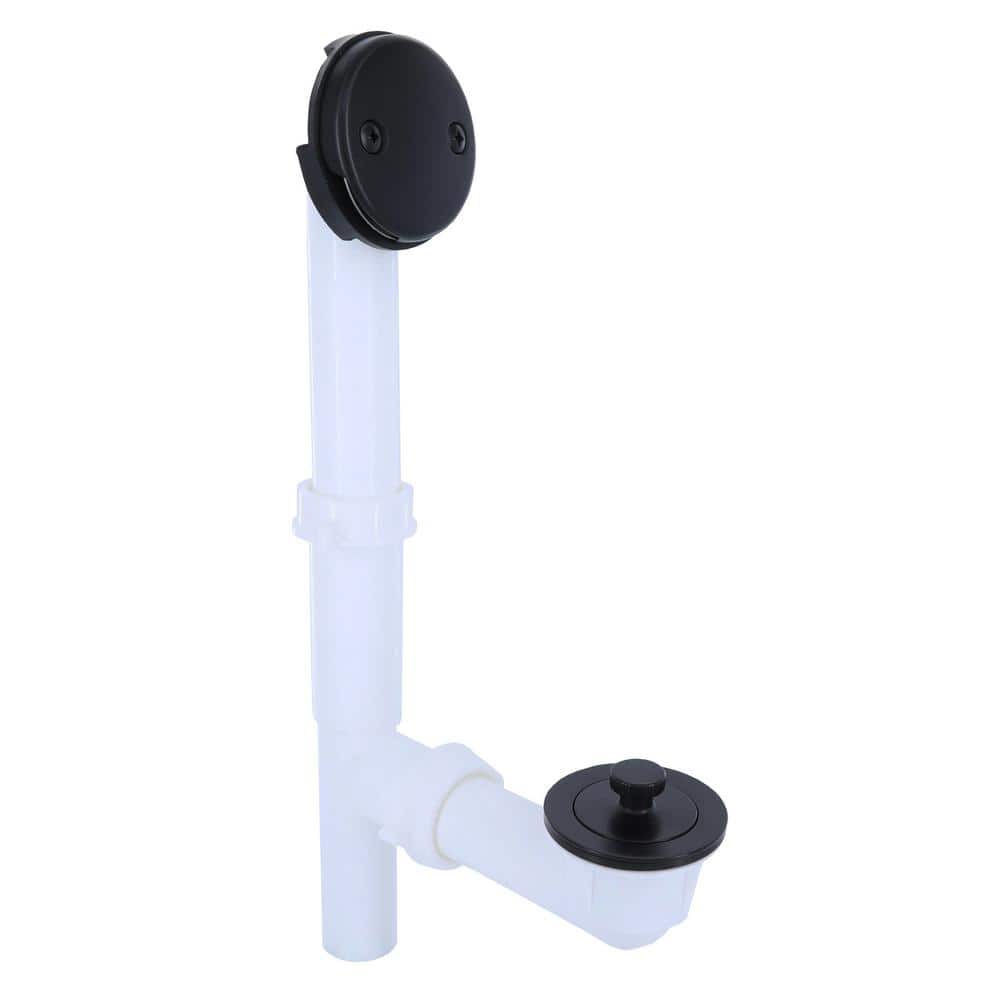 DANCO Twist and Turn Tub Drain Kit with Matte Black Trim 12101 - The ...