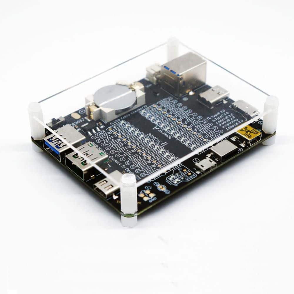 Lukyamzn USB Cable Tester with Acrylic Case for Type-C, Micro, Type A ...