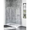 Delta Industrial 32 in. W x 74.38 in. H Fixed Frameless Shower Door ...