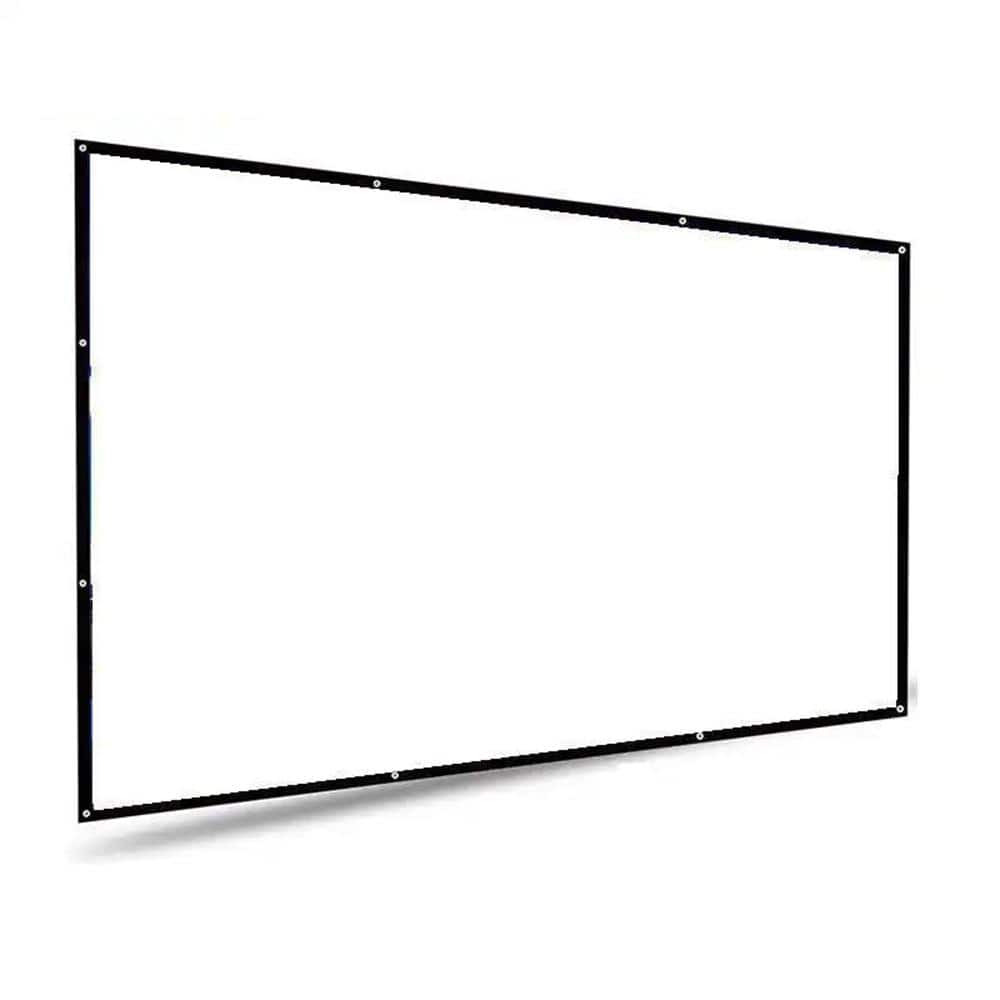 Lukyamzn 120 in. Indoor/Outdoor Foldable Anti-Crease Portable Projector ...