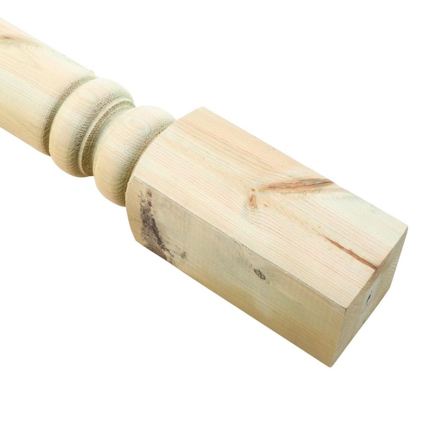 ProWood 4 in. x 4 in. x 4-1/2 ft. Pine Pressure-Treated Finial-Ready ...