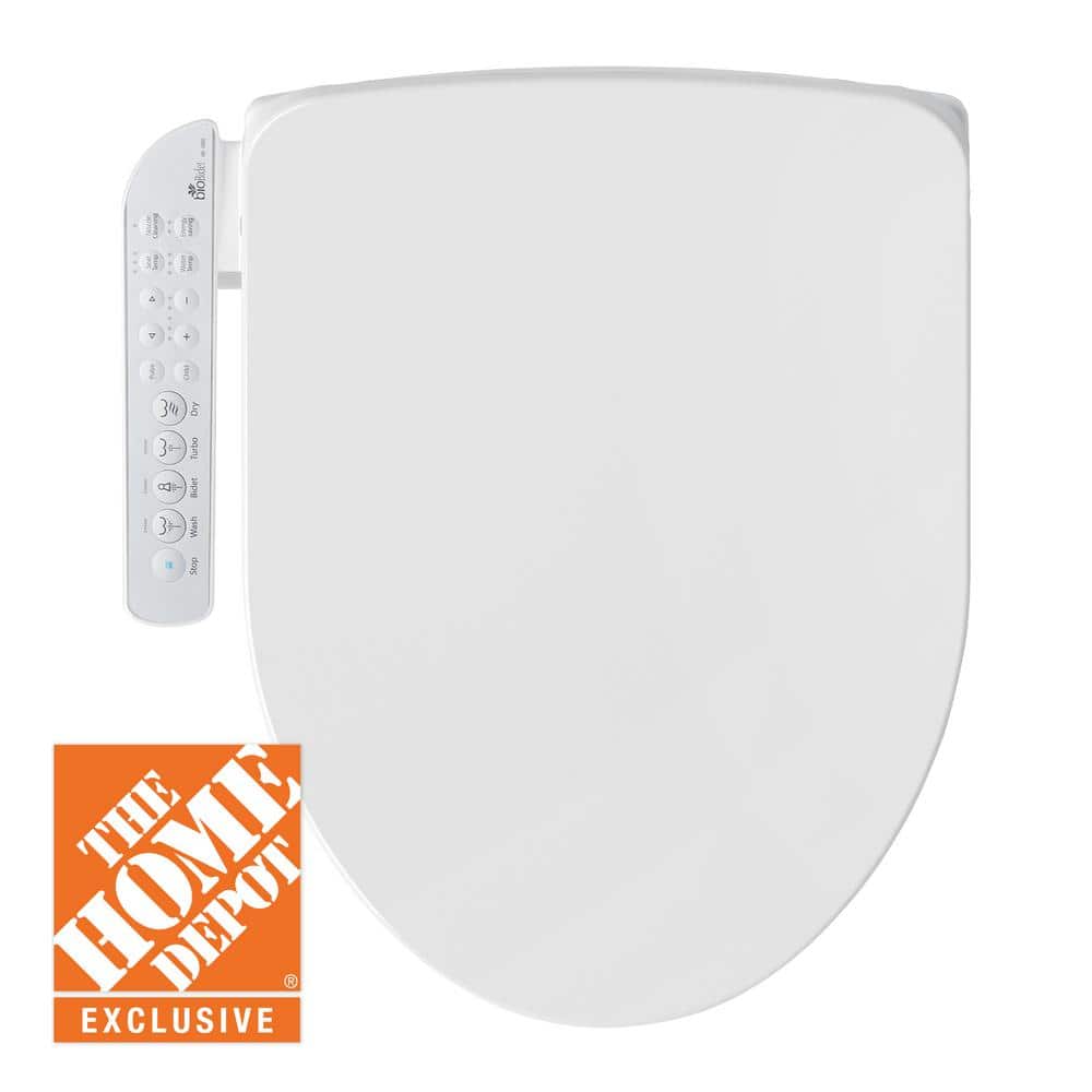 BIO BIDET HD-7000 Electric Bidet Seat for Round Toilets in White with ...